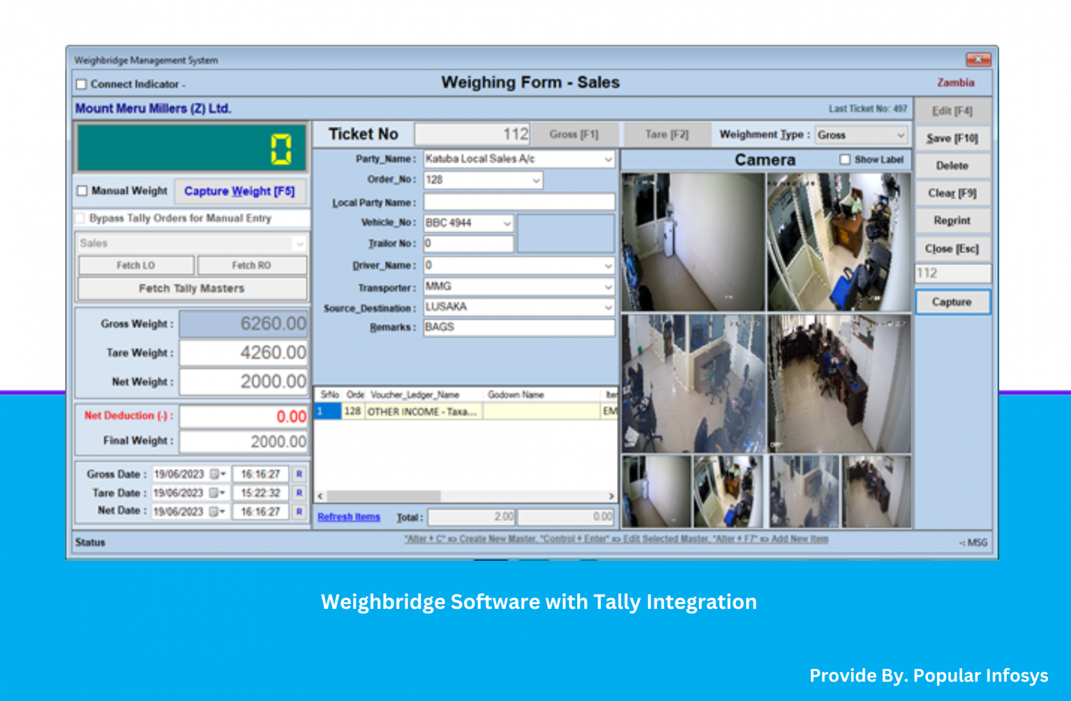 Weighbridge Software with Tally Integration Provider Software